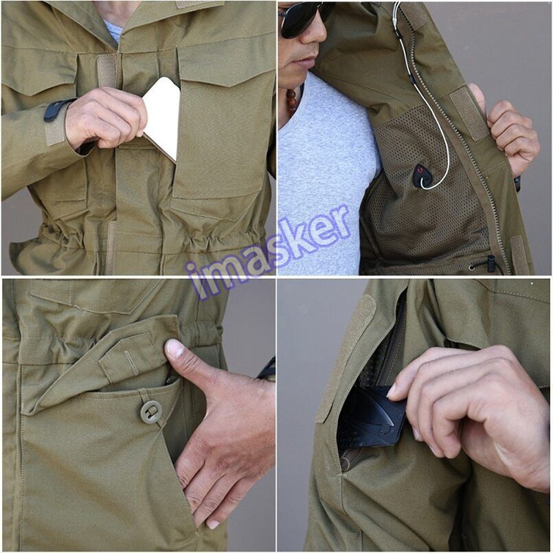 M65 Combat Field Jacket Mens Military Army Coat Tactical Waterproof ...
