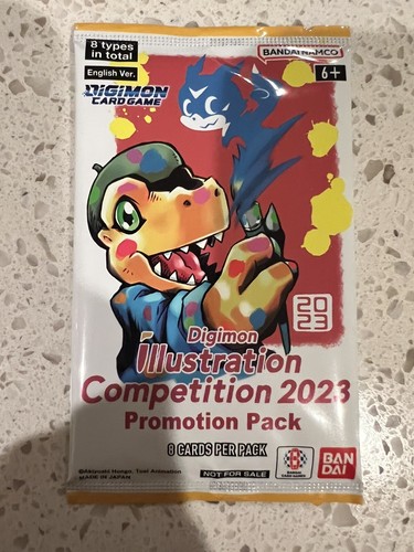 ENGLISH Digimon Card Game 2023 Illustration Competition Promotion Pack ...