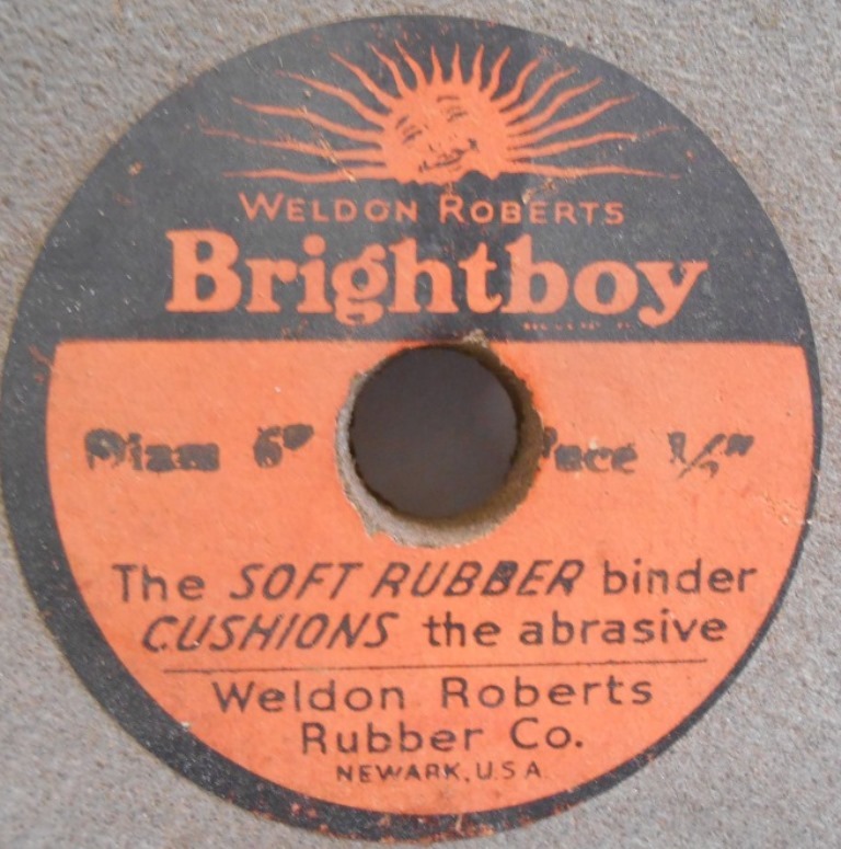 BRIGHTBOY, GRINDING WHEEL, 6 X 1/2 X 1/2, 4000 SURFACE FT PER MIN ...