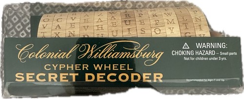 Colonial Williamsburg SECRET DECODER Cypher Wheel Wood & How To Use ...