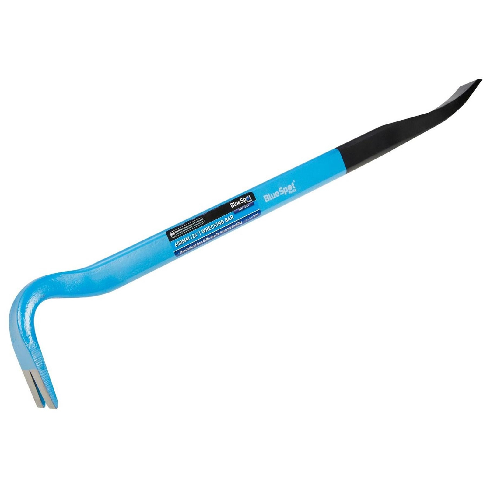 Bluespot 24" 600mm Wrecking Crowbar Hardened Steel Crowbar Nail Puller ...