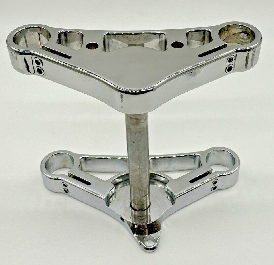 88-99 Harley FXR Sportster Dyna 39MM Mid-Glide Chrome Triple Tree Kit ...