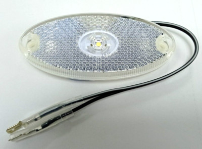 Jokon Oval Front LED Marker Light Clear 12V Lamp Bailey Caravan ...