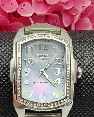 Invicta Watch Lupah Special Edition Silver Mop Dial Rectangle 34mm New ...