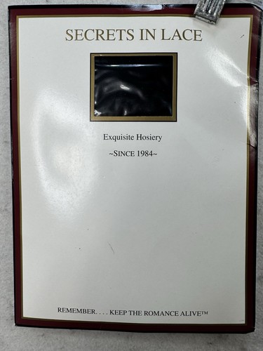 Vintage Secrets In Lace Lace Top Thi Hi Stockings Black Size Long L ...