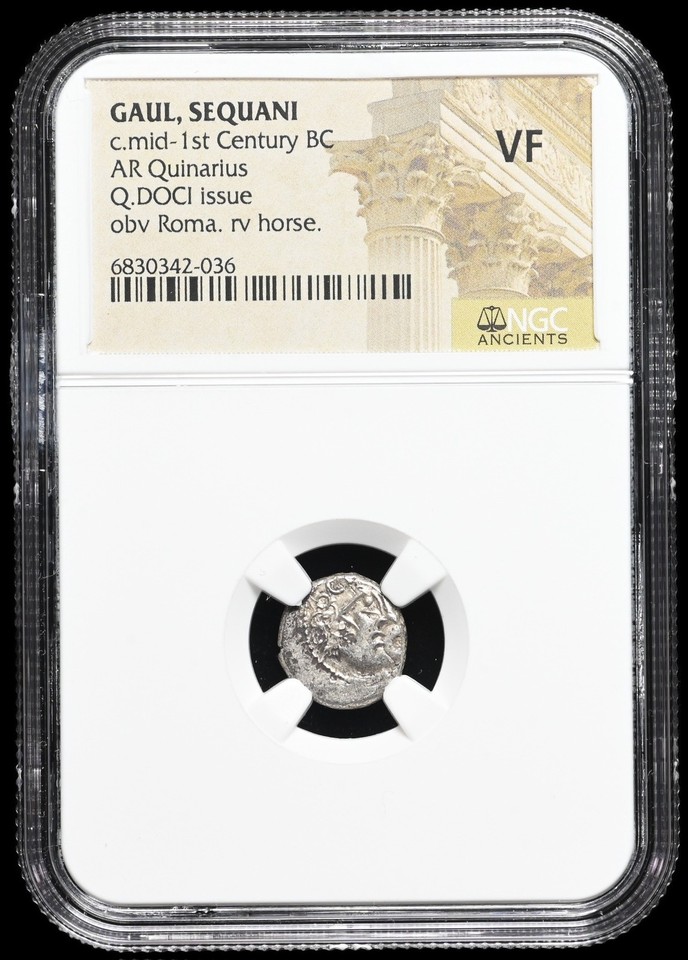 CELTIC, Central Gaul. Sequani. 1st Century BC. Quinarius, Q DOCI, NGC ...
