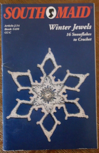 WINTER JEWELS 16 snowflakes thread crochet pattern booklet South Maid 1995 | eBay