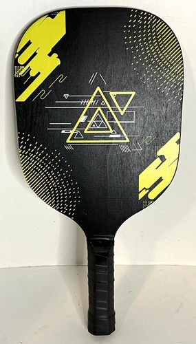 AOPOUL 1 Pickleball Paddle Cushioned Large Grip Triangles Graphics ...