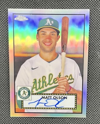 2021 Topps Chrome PA-MO Platinum Anniversary Matt Olson Refractor ...