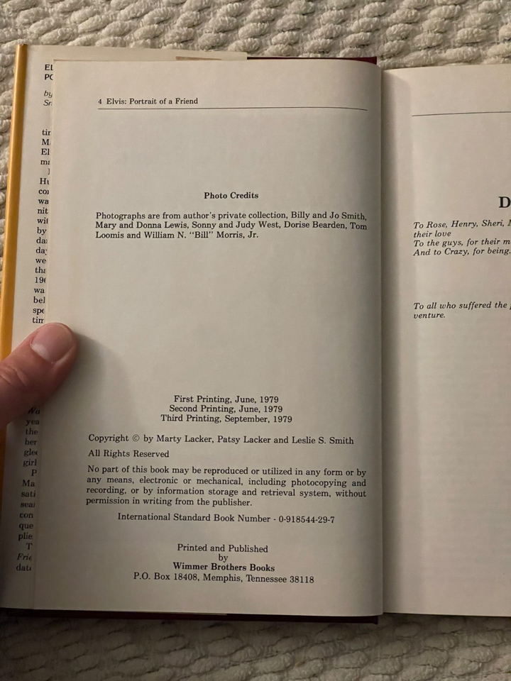 Elvis: Portrait of a Friend – Marty & Patsy Lacker, Leslie S. Smith ...