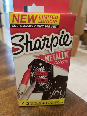Sharpie Limited Edition Gift Tag Set - 2 Metallic Markers RubySilver ...