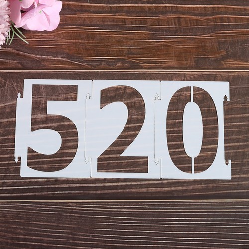 5 Inch Number Stencils Reusable Plastic Numbers Templates Set 0-9 ...