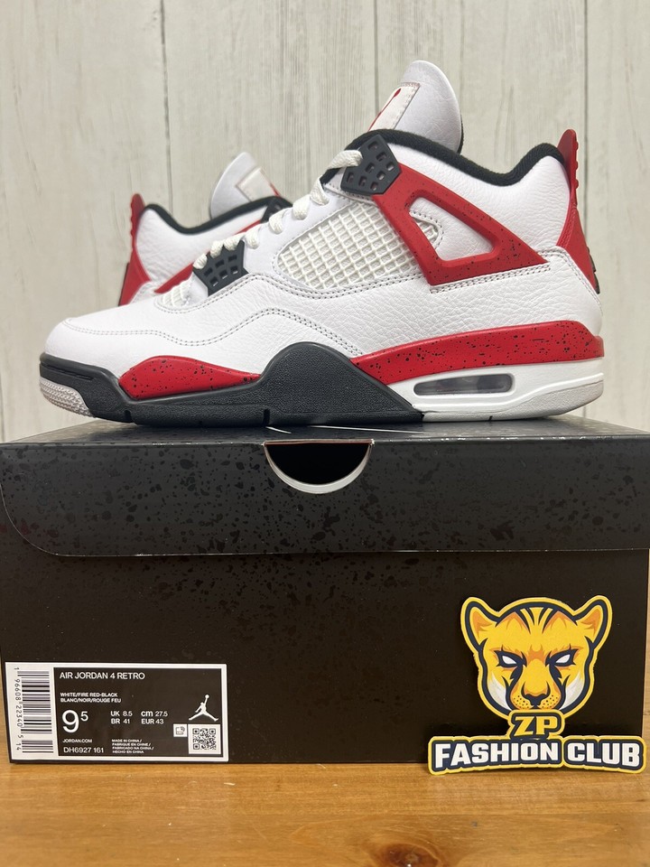 Air Jordan 4 Retro Red Cement DH6927-161 IN HAND SHIPS NOW | eBay