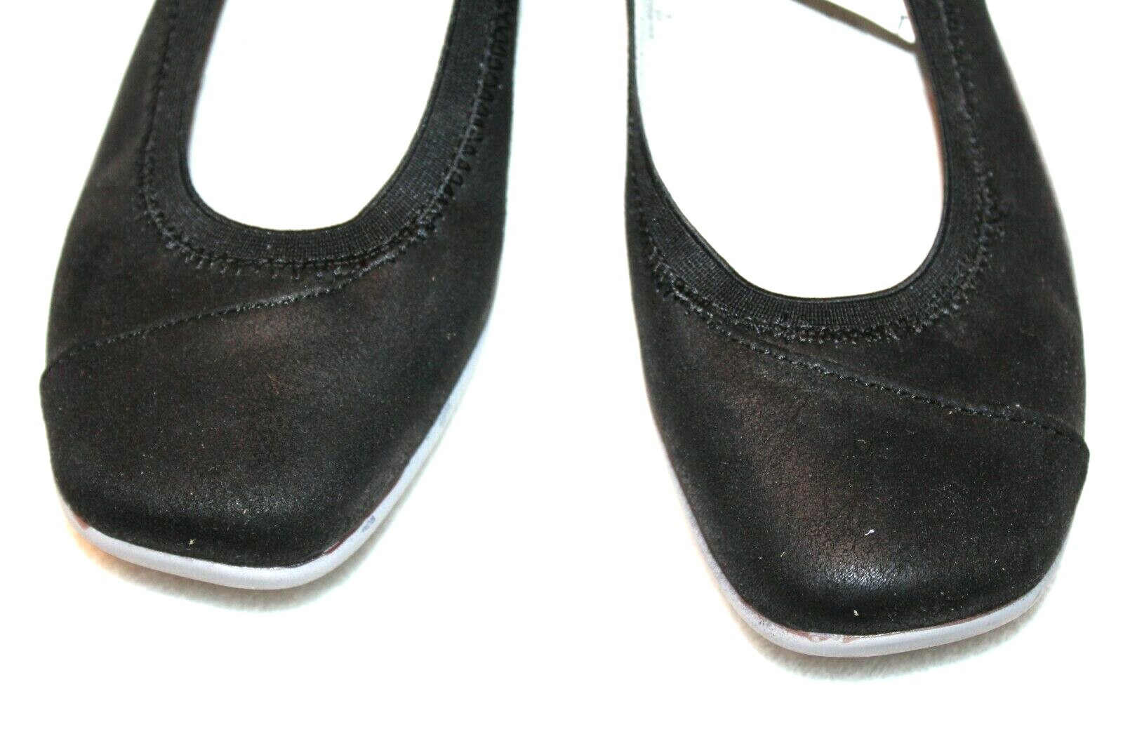 Basic Editions Women's Ellis Black Ballet Wedge Heel Shoes Medium Width ...
