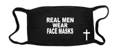 Real Men Wear Masks Cloth Face Mask Christian | eBay