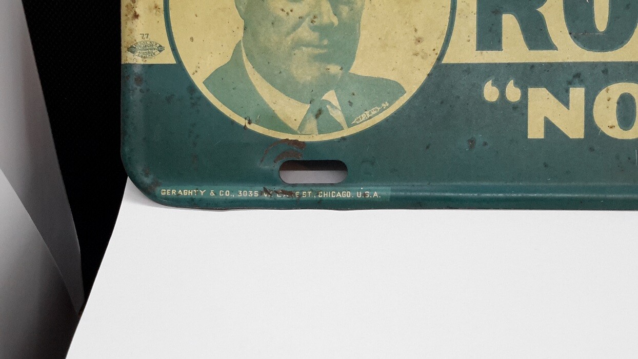 "Forward with Roosevelt" FDR License Plate Topper, Presidential ...