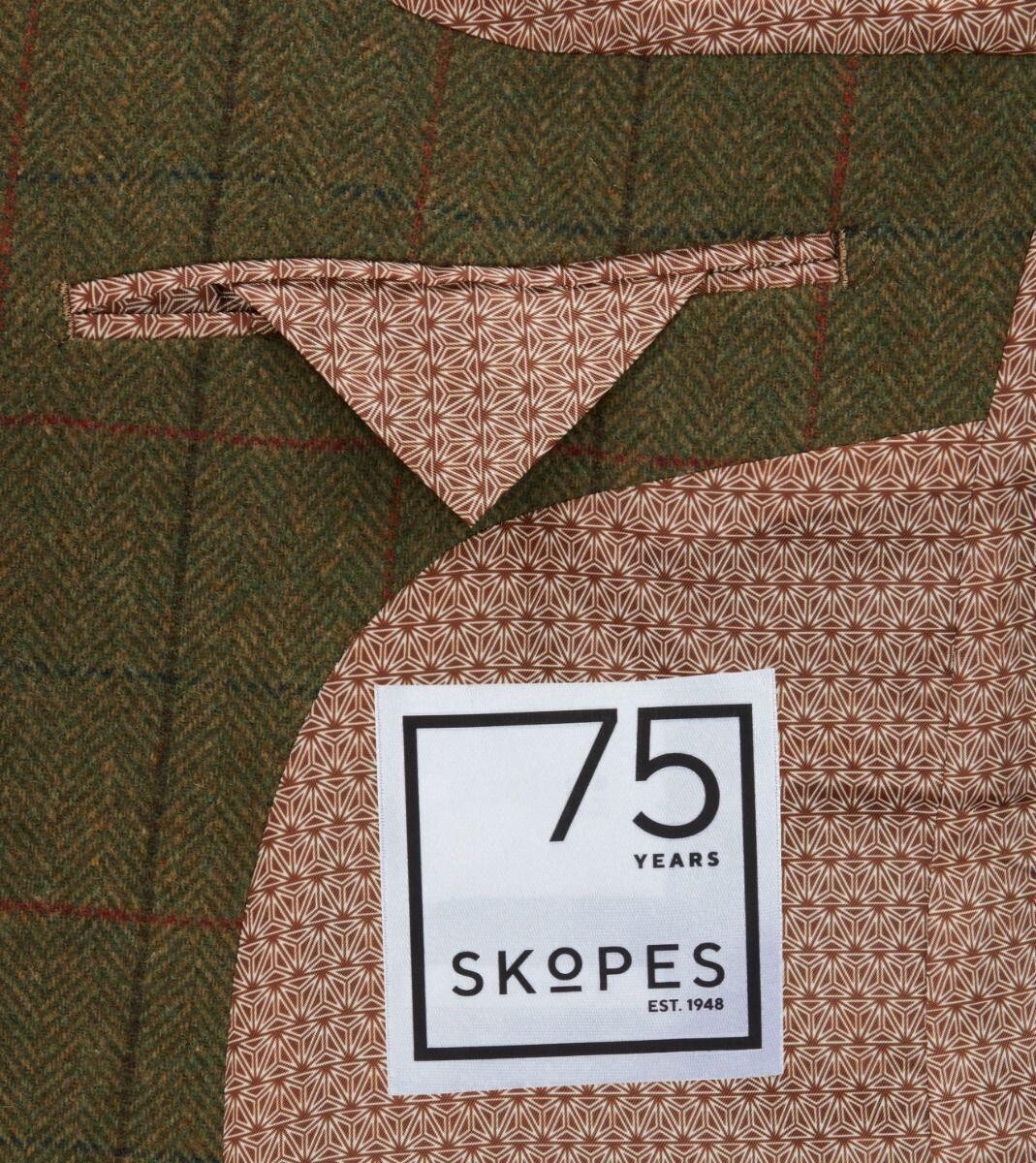 Skopes Men's Plus Size Wool Blend Tweed Window Check Jacket in Green ...