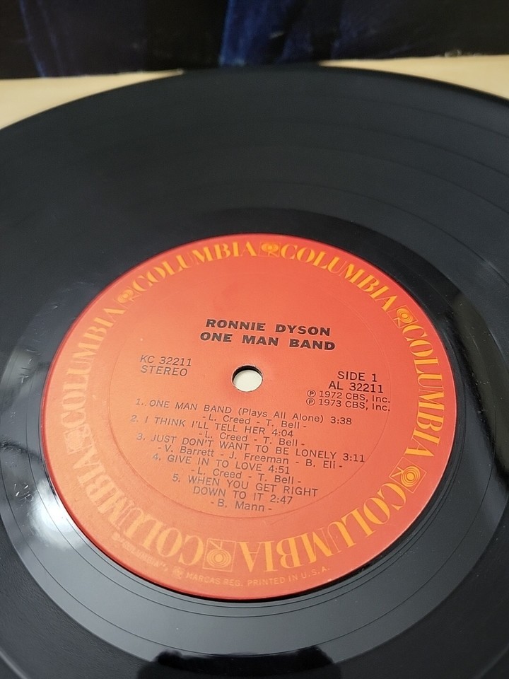 Ronnie Dyson One Man Band Columbia KC32211 1972 (Just Don't Want To Be ...