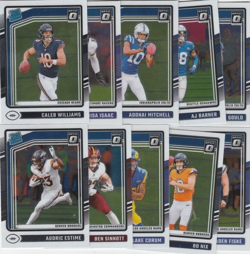 2024 Donruss Optic FB Complete Set 1-300 Daniels Nix Williams Maye ...