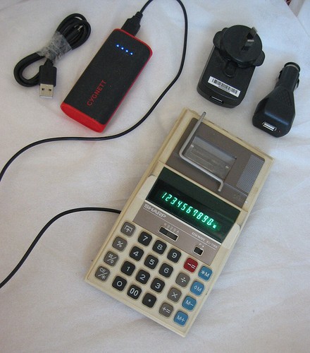 SHARP ESI MATE EL-1185 Printing Compact Calculator Modified USB Powered ...