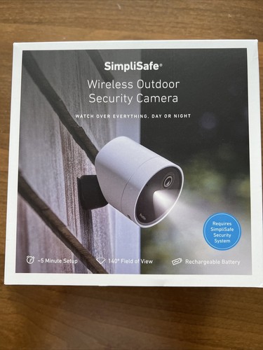 SimpliSafe 1080P Wireless Outdoor Security Camera - White | eBay