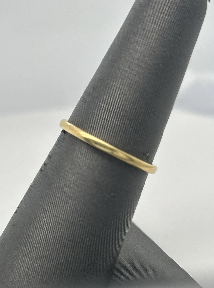 18K Gold Band Ring Designer Signed Birks Vintage | eBay