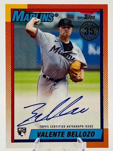 2025 Topps Series 1 Valente Bellozo RC #90A-VB *On Card Autograph | eBay