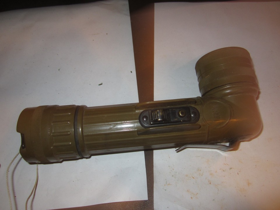 Vietnam 60s US Army USGI FULTON MX-991/U LIGHT OD Green Flashlight ...