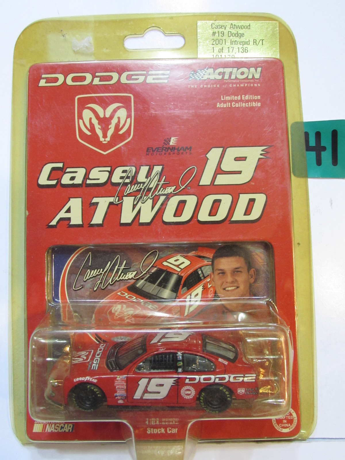 2001 ACTION NASCAR CASEY ATWOOD #19 DODGE | eBay
