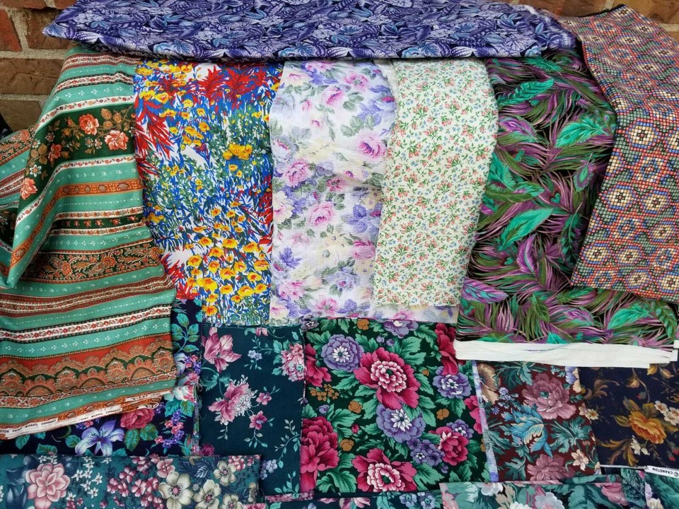 Grab Bag Vintage And New Quilting Cotton Fabric Moda Many Designers ...