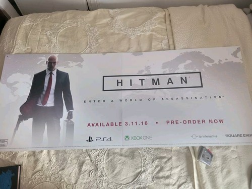 Rare Hitman Double Sided Gamestop Promotional Display Poster | eBay