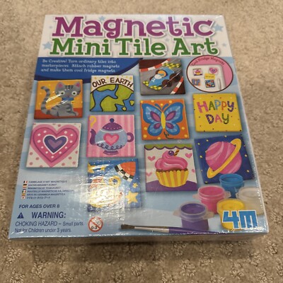 Magnetic Mini Tile Art, Art & Crafts DIY Kit, for Boys & Girls Ages 8 ...