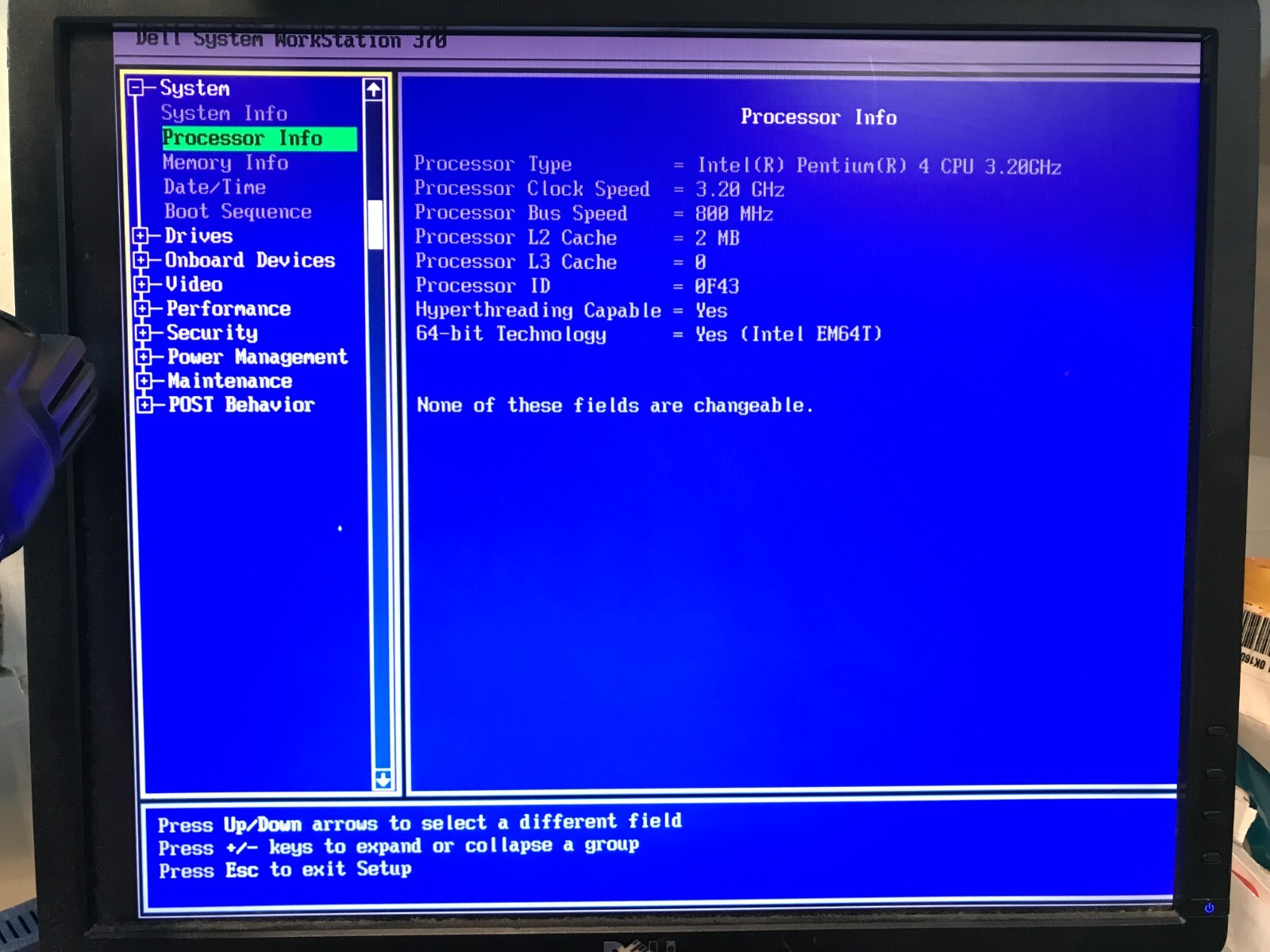 Dell Precision 370 Pentium 4 Computer / firewire / processor 3.2GHz Win ...
