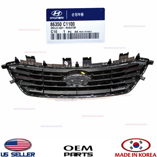 OEM Front Bumper Radiator Grille 86350 C1100 for Hyundai Sonata 15-17 ...