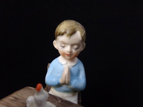 Sankyo Japan Vintage Music Box - Boy and Girl at Table with Candle ...