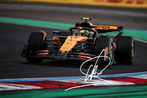 Lando Norris McLaren Signed Autograph 12X8 PHOTO Pre Print Gift Formula ...