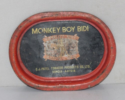 Old Litho Ad Print Monkey Boy BIDI Tin Tray Wall Décor Collectible ...