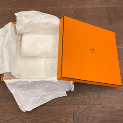 Hermes Empty Box Birkin 30 Orange Gift Box With Paper From Japan Used ...