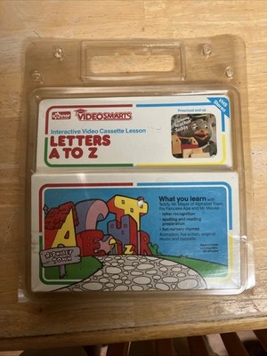 1986 Connor VideoSmarts Letters A-z Interactive Video Cassette VHS TAPE ...