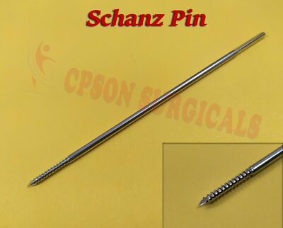 Schanz Pin 4.5mm x 150mm Set of 50pcs Veterinary Instruments Stainless ...