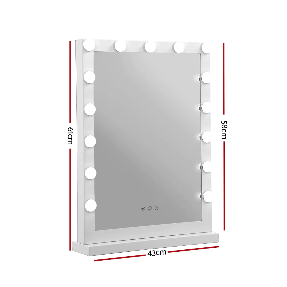 Embellir Hollywood Makeup Mirror With Light 15 LED Bulbs Vanity Lighted ...