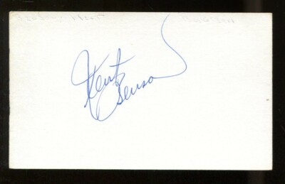 Kent Benson Signed Index Card 3x5 Autographed 1976 Indiana Hoosiers ...