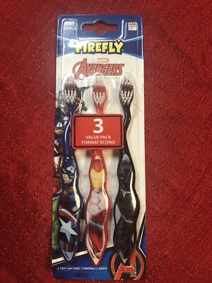 3 Pk Marvel Avengers Kids Child Soft bristle Toothbrushes Iron Man ...
