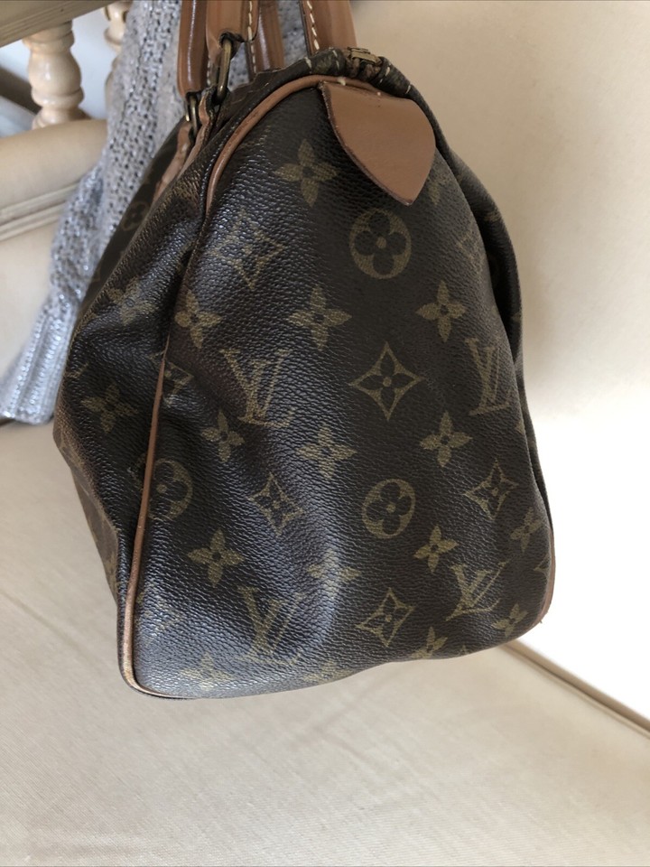 Rare Vintage Louis Vuitton French Co Mono Purse Satchel Speedy 30 With ...