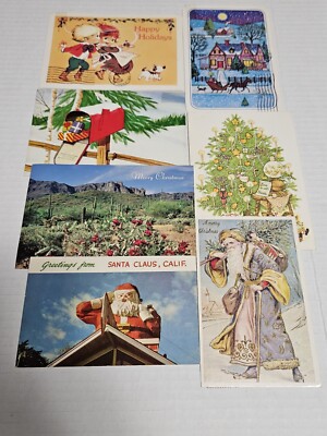 Lot of 7 Holiday Postcards 1960s, 70s, 80s | eBay