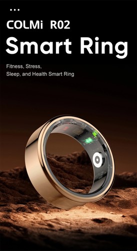 R02 Smart Ring Military Grade Titanium Steel Shell Health Monitoring ...