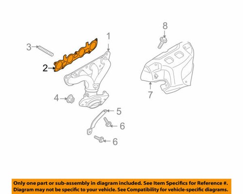 14036-EE000 Nissan Gasket-exhaust manifold, a 14036EE000, New Genuine ...