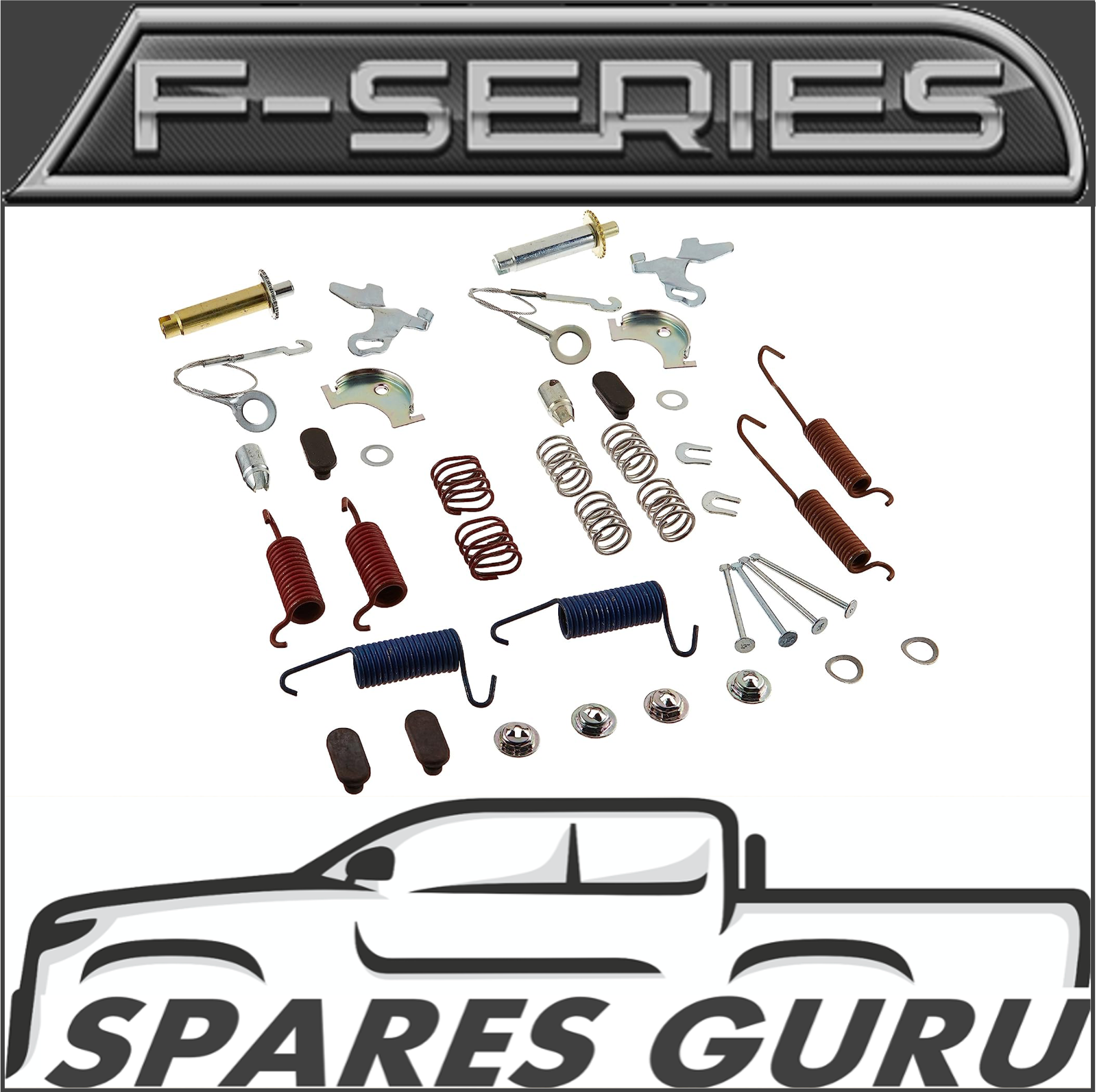 Ford F100 Rear Brake Kit: Line/Hose Wheel Cylinders Drum Hardware: 1975 ...