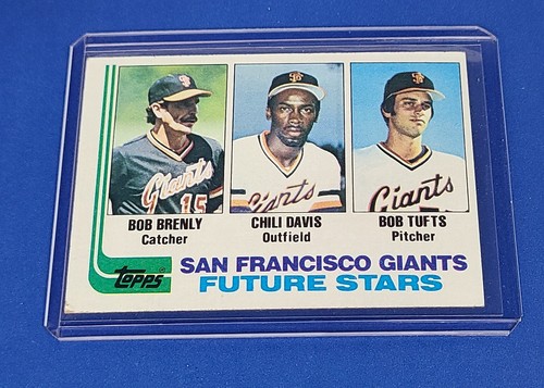 1982 Topps #171 SF Giants Future Stars Bob Brenly Chili Davis Rookie ...