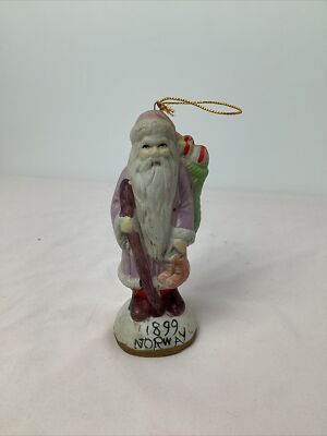 Vintage Santa Norway 1899 Ceramic Christmas Decoration Figurine | eBay